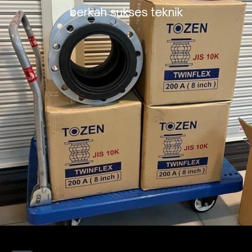 Jual flexible tozen rubber joint 10inch DN250 Jis 10k/ twinflex 2 ...