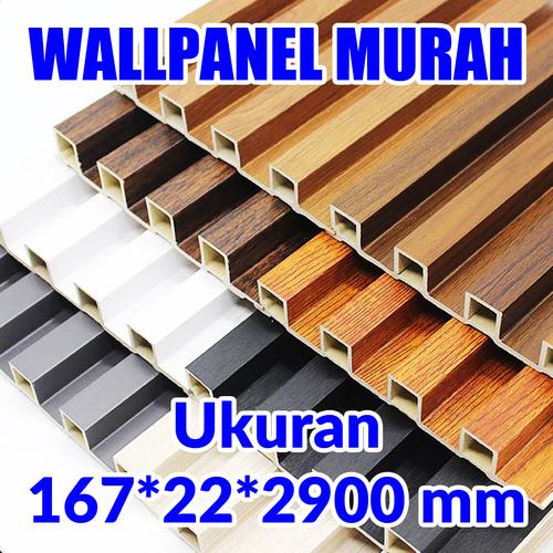 Jual Kisi Kisi Wall Panel PVC Wallpanel WPC Wood Panel 22mm Tebal ...