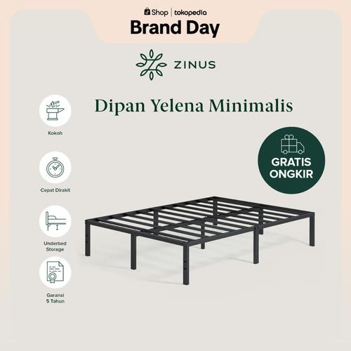 Promo Tempat Tidur Dipan Zinus Yelena Design Klasik Besi DIY Bed In a Box - 180 x 200 Cicil 0% ...
