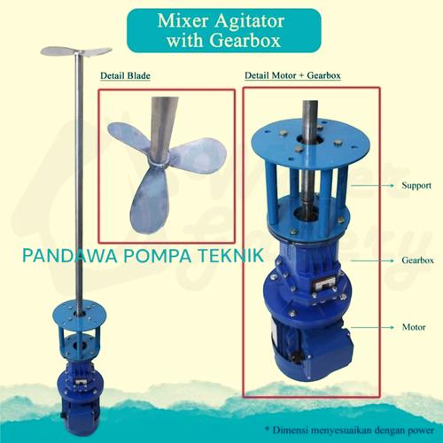 Jual AGITATOR MIXER 1,1KW 1,5HP 4POLE 3PHASE 380v 50Hz SS304 - Jakarta ...