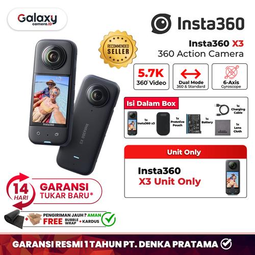 Promo Insta360 ONE X3 360 Action Camera Insta 360 ONE X 3 Garansi Resmi ...