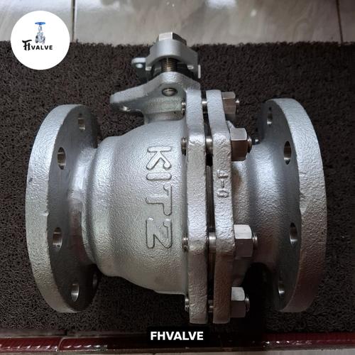 Jual Ball Valve KITZ Stainless SS304 4" Inch Flange Jis 10K-100 - Kota Surabaya - FHVALVE ...