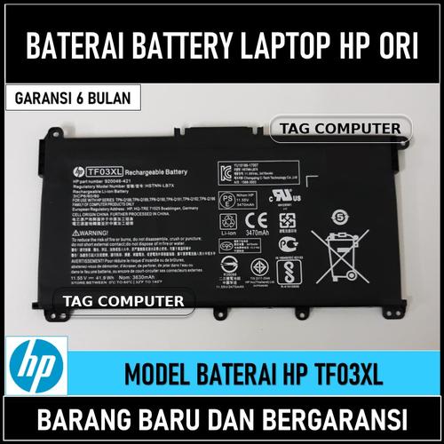 Jual BATERAI LAPTOP HP PAVILION 15-CD TPN-C131 14-BF011TX TF03XL ...