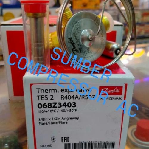 Jual EXPANSION VALVE TES 2 DANFOSS PLUS ORIFICE NO.02 PN.068Z3403 R404 ...