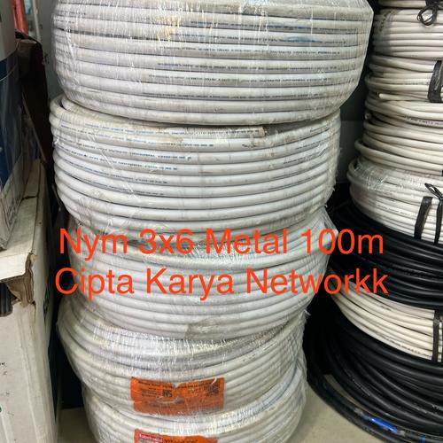 Jual Kabel Metal NYM 3x6 100m Putih Tunggal / NYM 3x6 Metal KMI 50m - Jakarta Pusat - Cipta ...