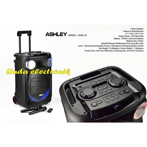 Jual Portable Wireless Speaker Ashley Joss 15 15in ORYGINAL Ashley ...