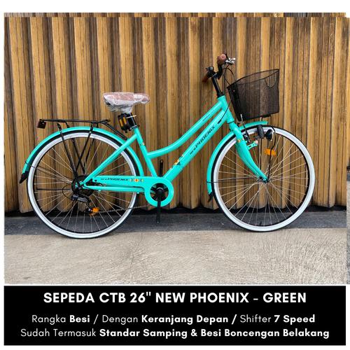 Jual Sepeda CTB New Phoenix 26" Inch - Citybike 7 SPEED - Green ...