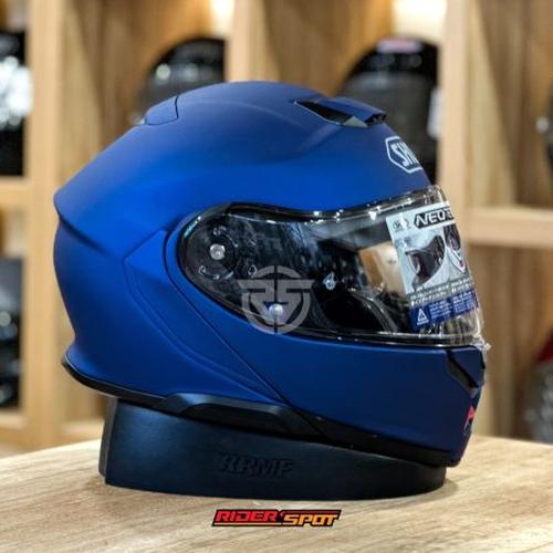 Jual Helm Motor SHOEI Neotec 3 Matt Blue Modular Helmet Touring Japan ...