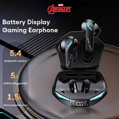 Jual Marvel NEW QS-T41 Gaming Earphones True Wireless Bluetooth Headset Low Latency LED Tampilan ...