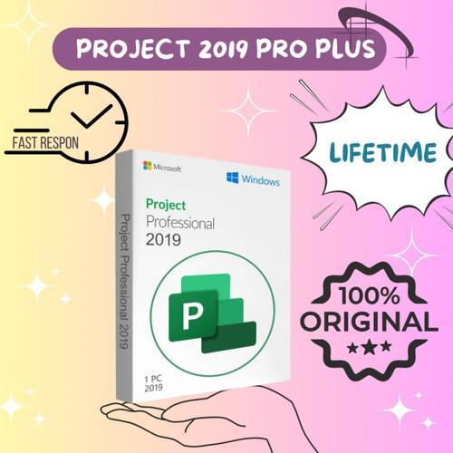 Jual Microsoft Project 2019 Pro Professional Plus Original License Key + DVD - lisensi saja ...