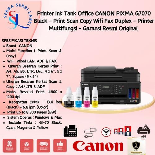 Jual Printer Canon Pixma G7070 Print Scan Copy Wifi ADF Duplex ...