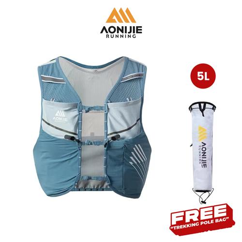 Promo Aonijie C9116 Hydration Backpack Vest - 5 Liter Trail Running Sports - BLUE - S Cicil 0% ...