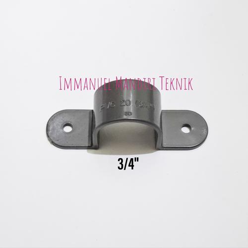 Jual Klem pipa pvc 3/4 merk SCG / Pipe clamp / Klem pipa SCG 3/4 pvc ...