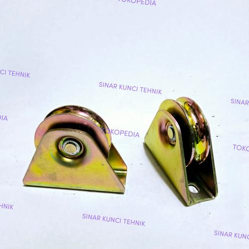 Jual Roda Pagar Bulat Model (U) 60mm / Roda Pintu Gerbang Besi 60mm ...