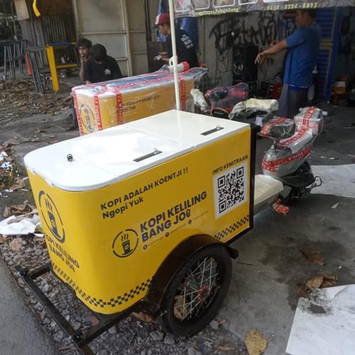 Jual gerobak ice kopi sepeda listrik 100 x 60 x 60 cm - Kab. Bekasi ...
