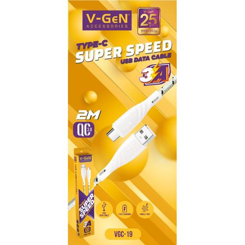 Jual Kabel Data Type-C V-GeN VGC-19 Fast Charging 3A QC3.0 Kabel V-GeN ...