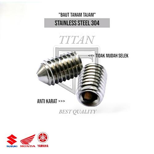 Jual (1 PCS) BAUT TANAM TAJAM M8 X 10 / BAUT TANAM L M8 x 10 / BAUT ...