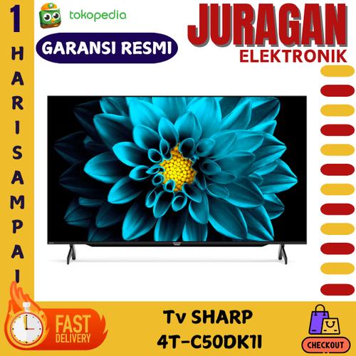Jual LED TV SHARP 4T-C50DK1I 50 Inch Smart Android UHD 4K Chromecast ...
