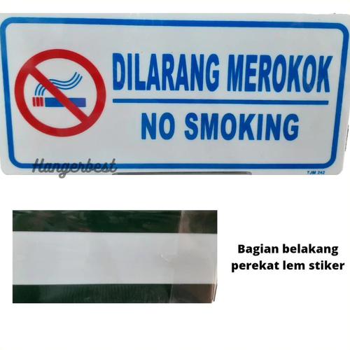 Jual Sign Dilarang Merokok Akrilik / No Smoking / Papan Dilarang ...