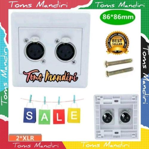 Jual Faceplate Wallplate 2 Xlr 3Pin Female - Kota Surabaya - Rifiel ...