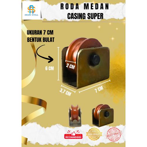 Jual Roda Pagar Besi Gerbang / Roda Medan Ukuran 7 Cm / Model Bulat ...