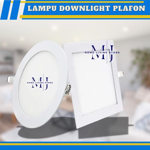 Jual Lampu Downlight LED Panel INBOW Tipis Kotak / Bulat 3W/6W/12W/18W ...