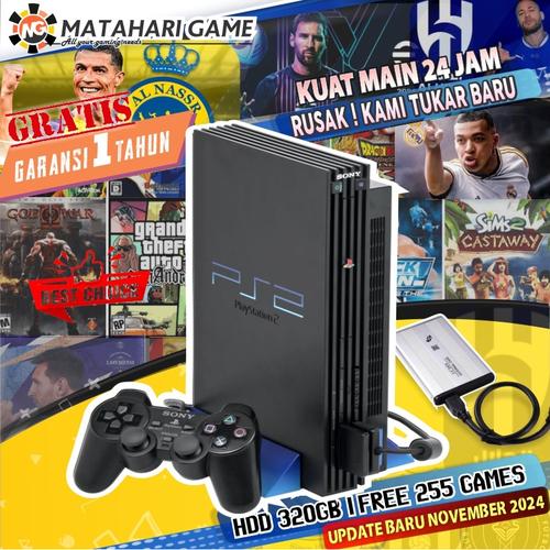 Jual PS2 230Game Paket Lengkap - Playstation Fat HDD250GB + 2Stcik ...