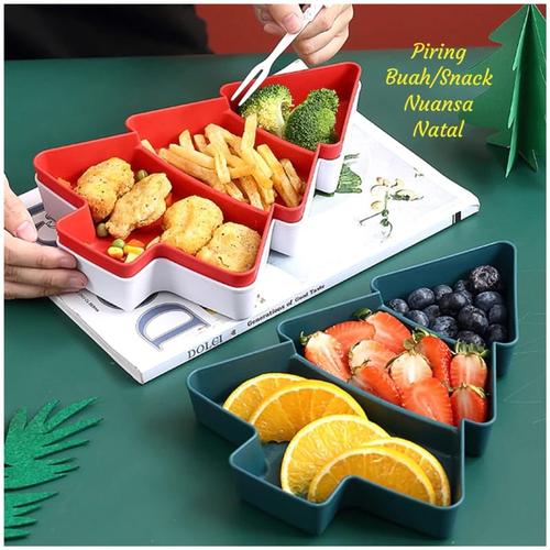 Jual Piring Snack Natal Piring Suguhan Khas Natal - PIRING MERAH ...