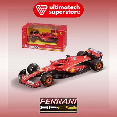 Jual Bburago F1 2024 Scuderia Ferrari SF-24 Charles Leclerc 16 & Carlos ...