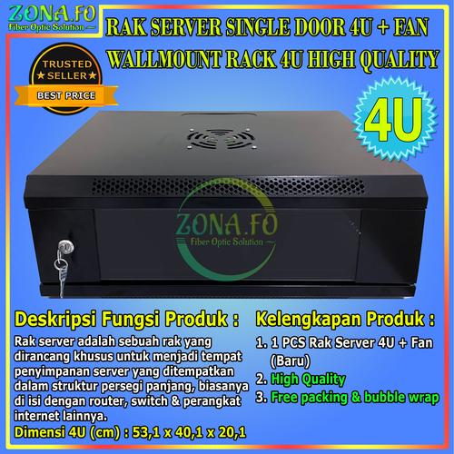 Promo Wallmount Rack 9U / Rak Server Single Door 9U / Wallmount Rack ...