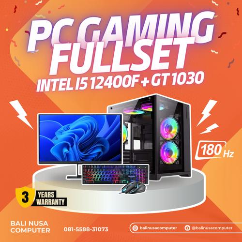Jual PC GAMING | PC RAKITAN | PC GAMING FULLSET i5 12400f | GT 1030 ...