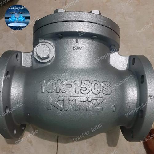 Jual Swing check valve KITZ Size 6" Inch JIS 10-K Cast iron DN150 Flange - Kota Surabaya ...