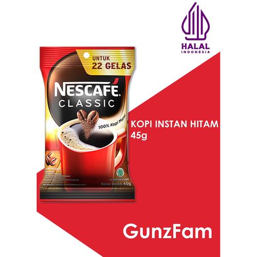 Jual Nescafe Classic 45gr Kopi Bubuk Instan Kopi Hitam Sachet - Jakarta ...