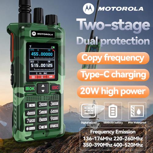 Jual HT Walkie Talkie MOTOROLA GT12(20Watt) Handheld Two-Way Radios Kekuatan tinggi warna ...