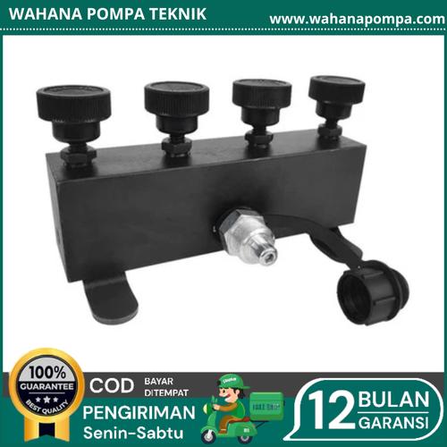 Jual 700 bar 4 Port 3/8" Hydraulic Manifold Cabang 4 Hidrolik 70 MPa ...
