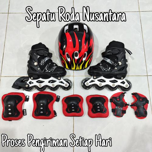 Jual sepatu roda anak /inline skate fullset (Bisa set model BAJAJ ...