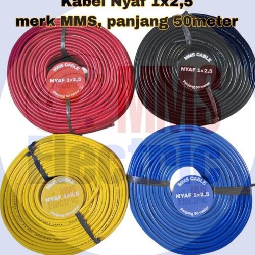 Jual Kabel Nyaf 1X2,5 Merk Mms Panjang 50Meter (Bonus Kabel Ties 10Cm ...