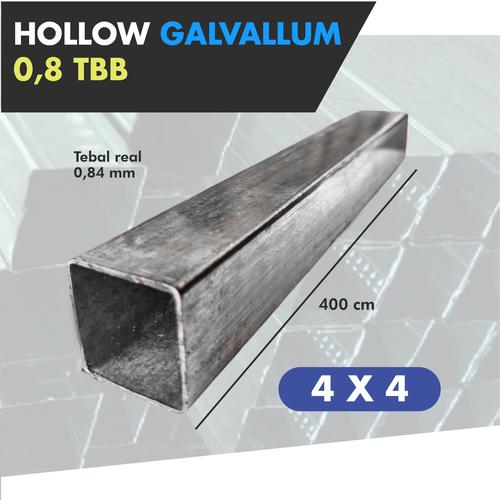 Jual HOLLOW 4x4 0,8 mm / HOLO / RANGKA HOLLOW GYPSUM / HOLLOW GALVANIS POLOS - Kota Bekasi ...