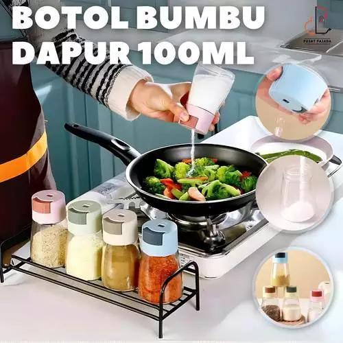 Jual Botol Tempat Bumbu Unik Dispenser bumbu Bubuk Dapur otomatis Garam ...