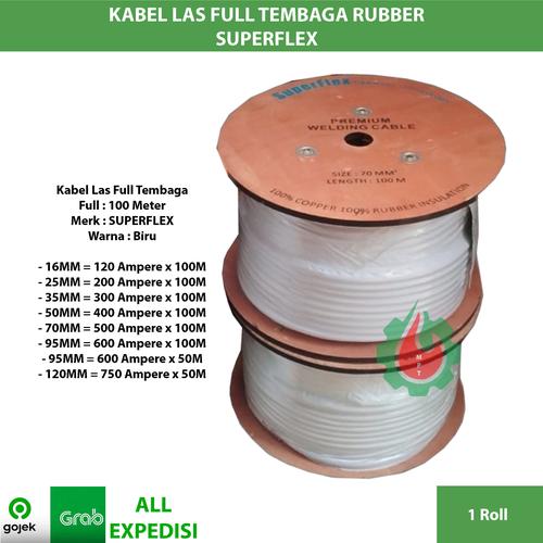 Jual kabel las SUPERFLEX 95mm rubber full tembaga 100 meter - Jakarta ...