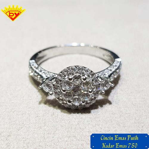 Jual Cincin Emas Putih Motif Baru 02 Kadar Emas 750 - Jakarta Pusat ...