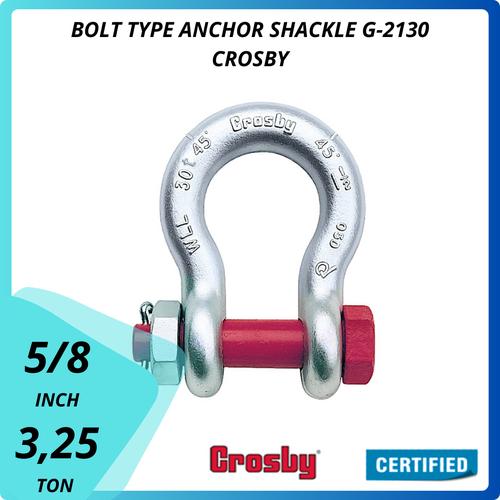 Jual SHACKLE G-2130 5/8" WLL 3-1/4 T CROSBY (BOLT TYPE ANCHOR SEGEL ...
