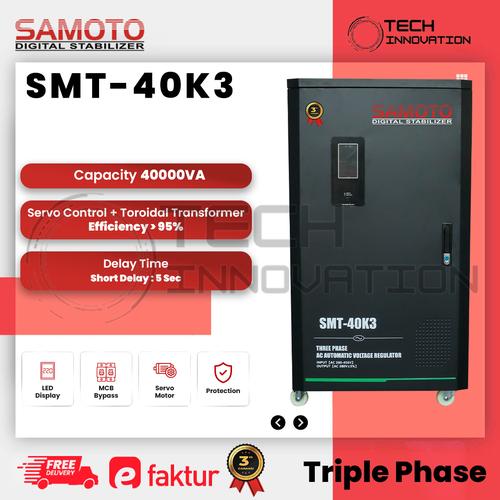 Jual SMT40K3 SAMOTO Digital Stabilizer 40KVA 3 Phase Stavolt 40000VA ...