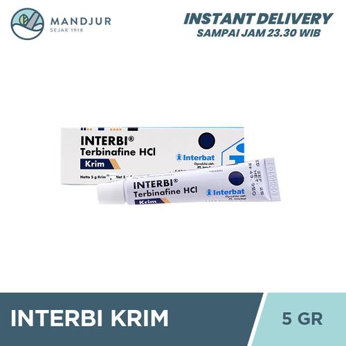 Jual Interbi 1% Cream 5 g - Krim Topikal Infeksi Jamur Kulit dan Kuku ...