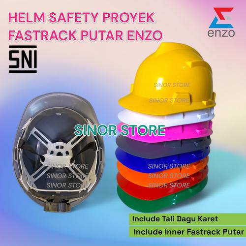 Jual Helm Safety Proyek ENZO Fastrack Model Putar - Kuning, ENZO - Kab ...