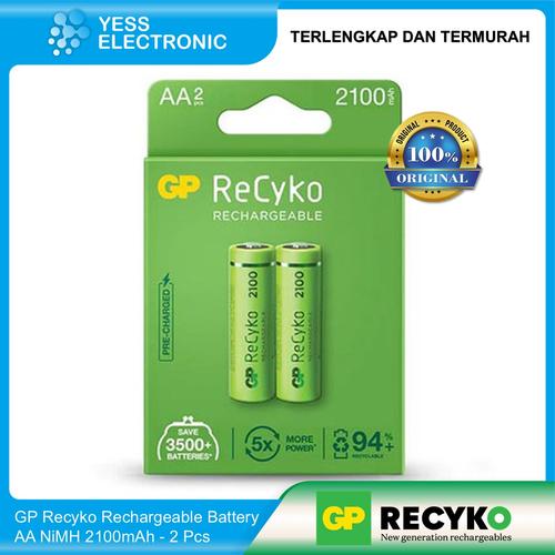 Jual GP ReCyko Baterai Battery Rechargeable AA A2 NiMH 2100 mAh 2 Pcs ...