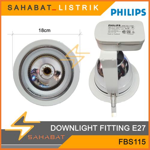 Jual LAMPU DOWNLIGHT PHILIPS 5in FITTING E27 FBS115.. - Jakarta Pusat ...