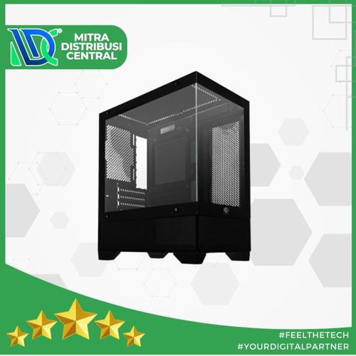 Jual CUBE GAMING YASH BLACK - mATX Gaming Case - Front & Left Side ...
