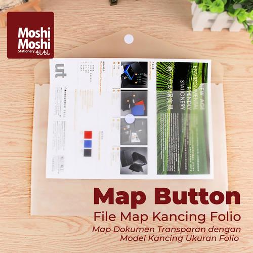 Jual Map File Button Folio Clear Transparant Plastik Map Bentuk Kancing ...
