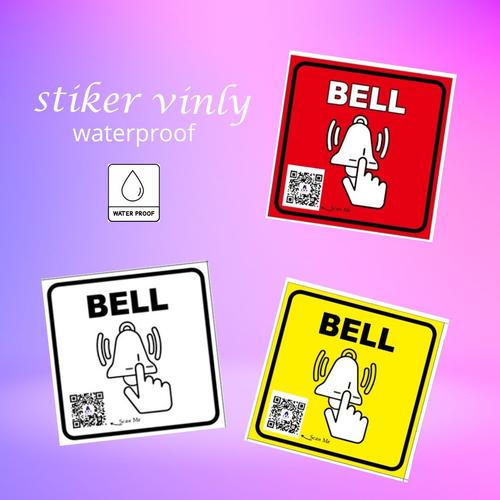 Jual Stiker Bel Pintu Rumah Teknobi sticker Vinyl Vinil Door Bell Putih ...